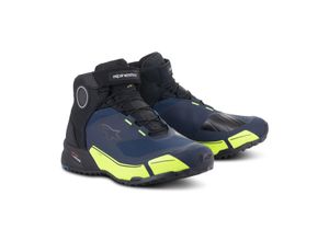 8059347052960 - Alpinestars Motorradschuhe Alpinestars CR-X DRYSTAR RIDING Schwarz-Dunkelblau-Gelb Fluo