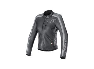 8059347354231 - Motorradjacke Alpinestars Stella Dyno Leather Damen Schwarz-Teergrau-Dunkelgrau