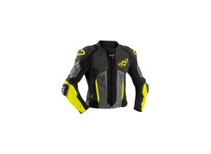 3661615480785 - Motorradjacke Vendetta Evo Schwarz-Anthrazit-Gelb