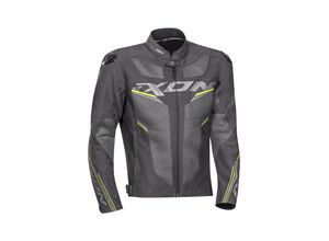 3661615420255 - Motorradjacke Draco Schwarz-Grau-Hellgelb