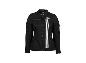 9503599289128 - Rusty Stitches Motorradjacke Rusty Stitches Lauren V2 Schwarz-Weiß Damen