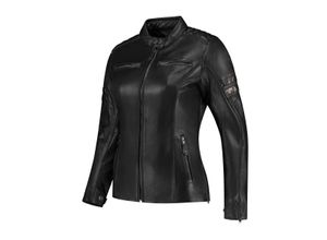 9505511931252 - Motorradjacke Rusty Stitches Joyce v2 Hooded Damen Schwarz-Glitzer