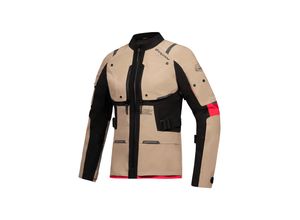 3661615636243 - Motorradjacke IXON M-Skeid Lady Sand-Schwarz-Rot