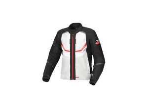 8718913121751 - Motorradjacke Tondo Hellgrau-Schwarz-Rot