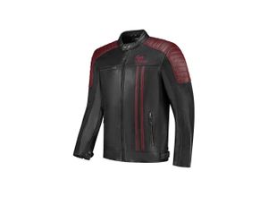 9508242174769 - Rusty Stitches Motorradjacke Rusty Stitches Cooper Schwarz-Maroon