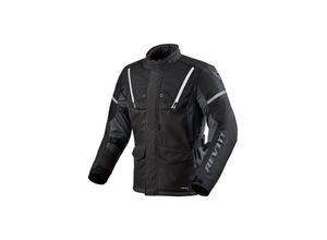 8700001350945 - REVIT! Motorradjacke RevIt! Horizon 3 H2O Schwarz-Weiß