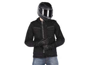 8718913068858 - Combat Motorrad Zip Hoodie - Schwarz - S - unisex