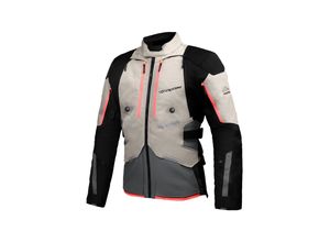 3661615577942 - Motorradjacke VIDAR Greige-Tactic Grün-Rot