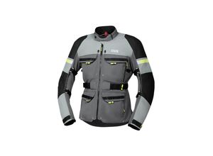 7630472602476 - Tour Adventure Gore-Tex Motorrad Textiljacke - Schwarz Grau - 2XL - unisex