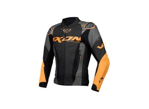 3661615574538 - Motorradjacke VORTEX 3 Schwarz-Anthrazit-Orange