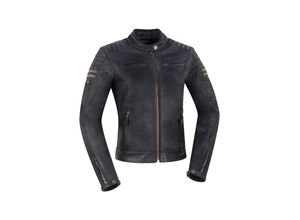 3660815150641 - Motorradjacke Lady Stripe Crystal Schwarz Damen