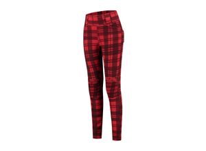 9501776136395 - Motorradleggings Rusty Stitches Claudia v2 Damen Rot-Schwarz