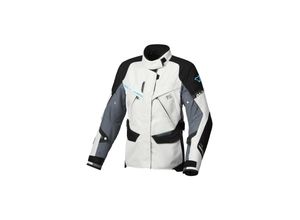 8718913108691 - Mundial Wasserdichte Damen Motorrad Textiljacke Schwarz Grau M