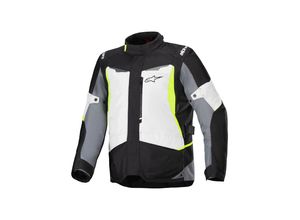 8059347400129 - Motorradjacke Alpinestars ST–1 Wasserdicht Eisgrau-Schwarz-Gelb Fluo