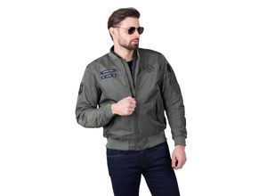 7350144733023 - Ride&Sons Motorradjacke Ride & Sons Rebel Olivgrün