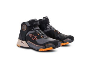 8059175406744 - Alpinestars Motorradschuhe Alpinestars CR-X Drystar® Schwarz-Hellbraun-Orange