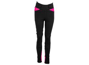 9502742495584 - Rusty Stitches Motorradleggings Rusty Stitches Claudia V2 Schwarz-Rosa Damen