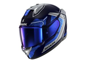 3664836678290 - Integralhelm Skwal i3 Rhat Blau-Chrom-Silber