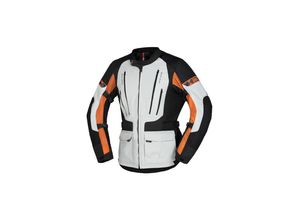 7630554903934 - Lennik-ST Motorrad Textiljacke - Schwarz Grau - 2XL - unisex