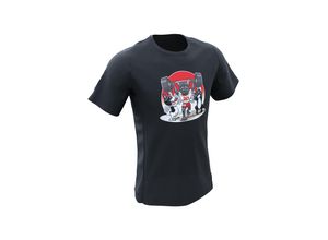 3661615558378 - Nakagami Kinder T-Shirt - Schwarz - 12 Jahre - unisex