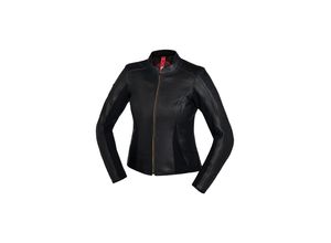 7630554906539 - Aberdeen Damen Motorrad Lederjacke Schwarz 38