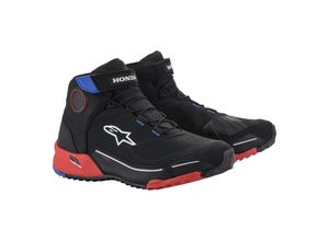 8059175378454 - Alpinestars Honda CR-X Drystar Motorradschuhe - Schwarz Rot Blau - 45 46 - unisex