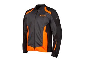 0840273707233 - KLIM Motorradjacke Induction Schwarz-Strike Orange