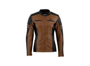 7101128817228 - Rusty Stitches Motorradjacke Rusty Stitches Joyce Braun-Schwarz Damen