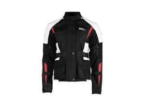 9509522948315 - Rusty Stitches Motorradjacke Rusty Stitches Jenny Schwarz-Weiß-Rot Damen