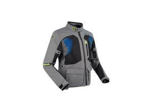 3660815180334 - Motorradjacke Bakundu Grau-Schwarz-Blau