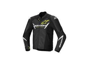 8059347394046 - Motorradjacke Alpinestars Faster V3 Airflow Schwarz-Weiß-Gelb-Fluo