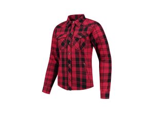 9507631241310 - Rusty Stitches Motorradjacke Rusty Stitches Liss Schwarz-Rot Damen