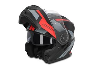 8052796812178 - Modularhelm Helmet Serel Schwarz-Rot