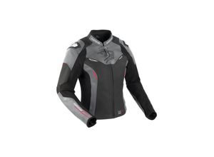 3660815177471 - Motorradjacke Snap Schwarz-Grau Damen