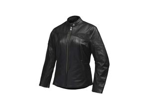 3661615574644 - Cranky-C Damen Motorrad Lederjacke - Schwarz - 2XL - female