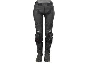 3435980120467 - Veloce Damen Lederhose - Schwarz - 42 - female