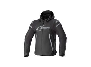 8059347086088 - Alpinestars Motorradjacke Alpinestars ZACA WATERPROOF Schwarz-Dunkelgrau