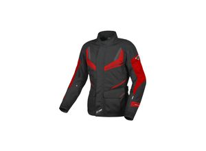 8718913118201 - Motorradjacke Rancher Schwarz-Rot Damen