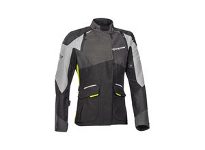 3661615426844 - Balder Damen Motorrad Textiljacke - Schwarz Grau Gelb - L - female