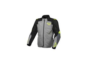 8718913122475 - Motorradjacke Notch Grau-Schwarz-Fluo Gelb