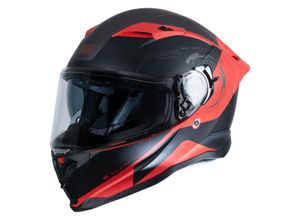 8056893369641 - Integralhelm Force Techno Schwarz-Matt Rot