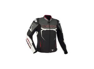 3660815166000 - Motorradjacke Fight-R Schwarz-Weiß-Grau