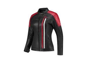 9506458672673 - Rusty Stitches Motorradjacke Rusty Stitches Alice Schwarz-Weiß-Rot Damen