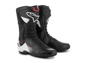 8059347396231 - Motorradstiefel Alpinestars SMX-6 V3 Schwarz-Weiß-Rot Graphic