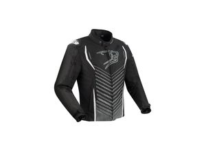 3660815175323 - Motorradjacke Gang Schwarz-Grau-Weiß