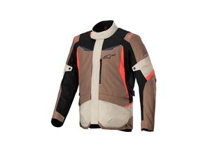 8059347443218 - Motorradjacke Alpinestars ST-11 Wasserdicht Dunkelkhaki-Schwarz-Rot Fluo