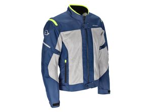 8052796787711 - Motorradjacke Ramsey mit Belüftung Blau-Gelb