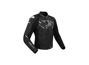 3660815177396 - Motorradjacke Snap Schwarz-Weiß