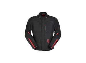 3435980345327 - Motorradjacke Explorer Schwarz-Rot