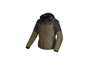 8718913093263 - Racoon wasserdichte Damen Motorrad Textiljacke - Schwarz Grün - L - female